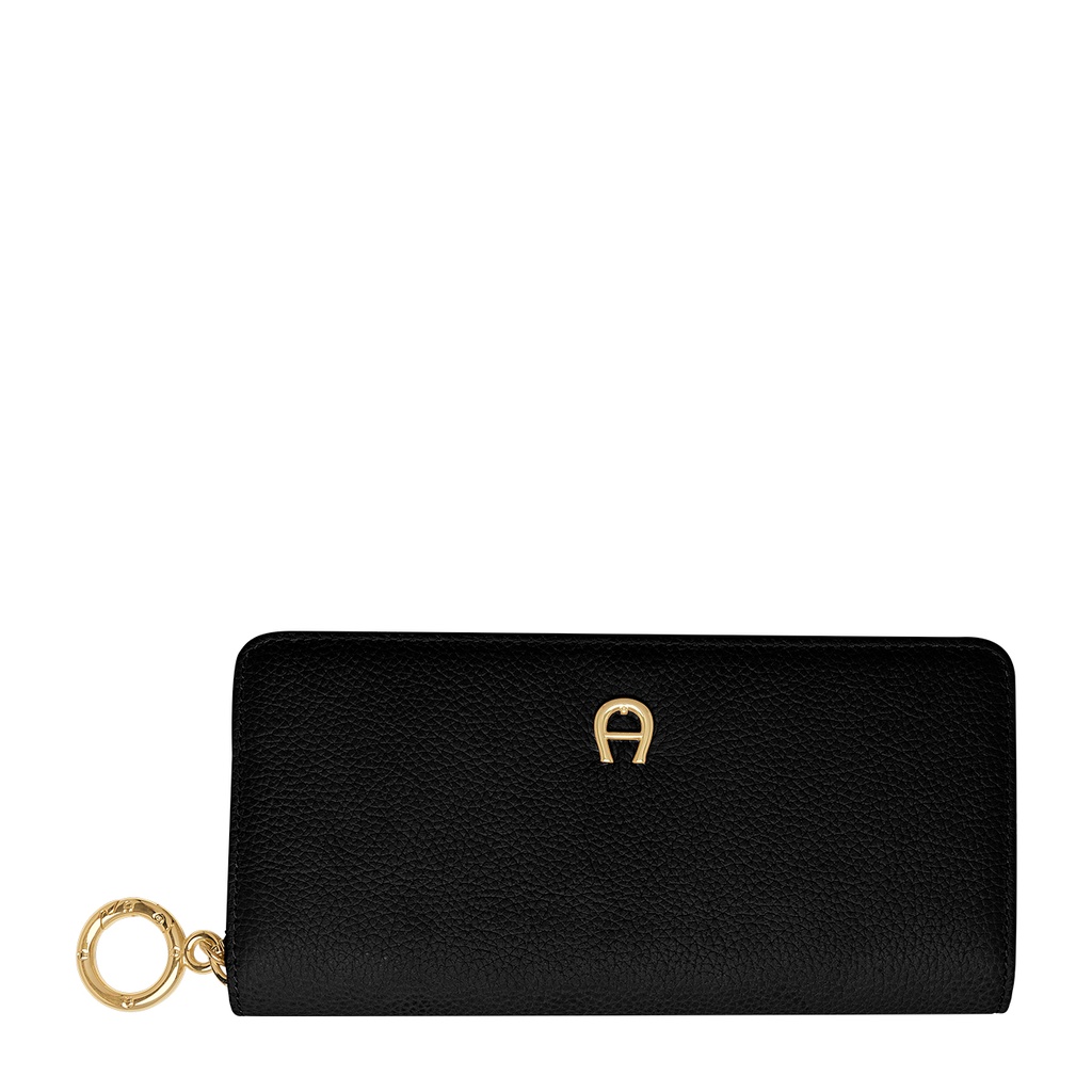 ZITA Long Wallet, black | AIGNER JAPAN WEBSITE